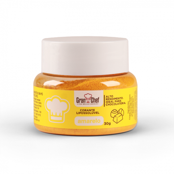Corante Em pó Lipossol 30g Amarelo