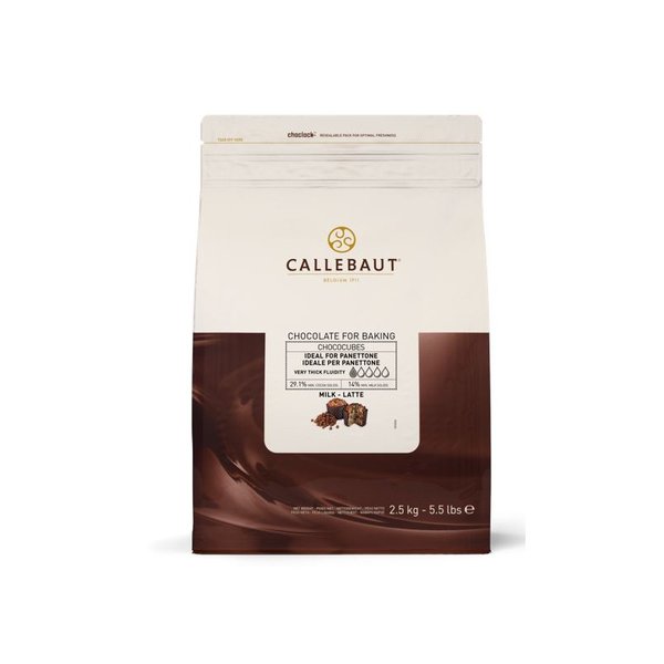 Chocolate Cubes Chunks Ao Leite 29,1% 2,5kg - Callebaut