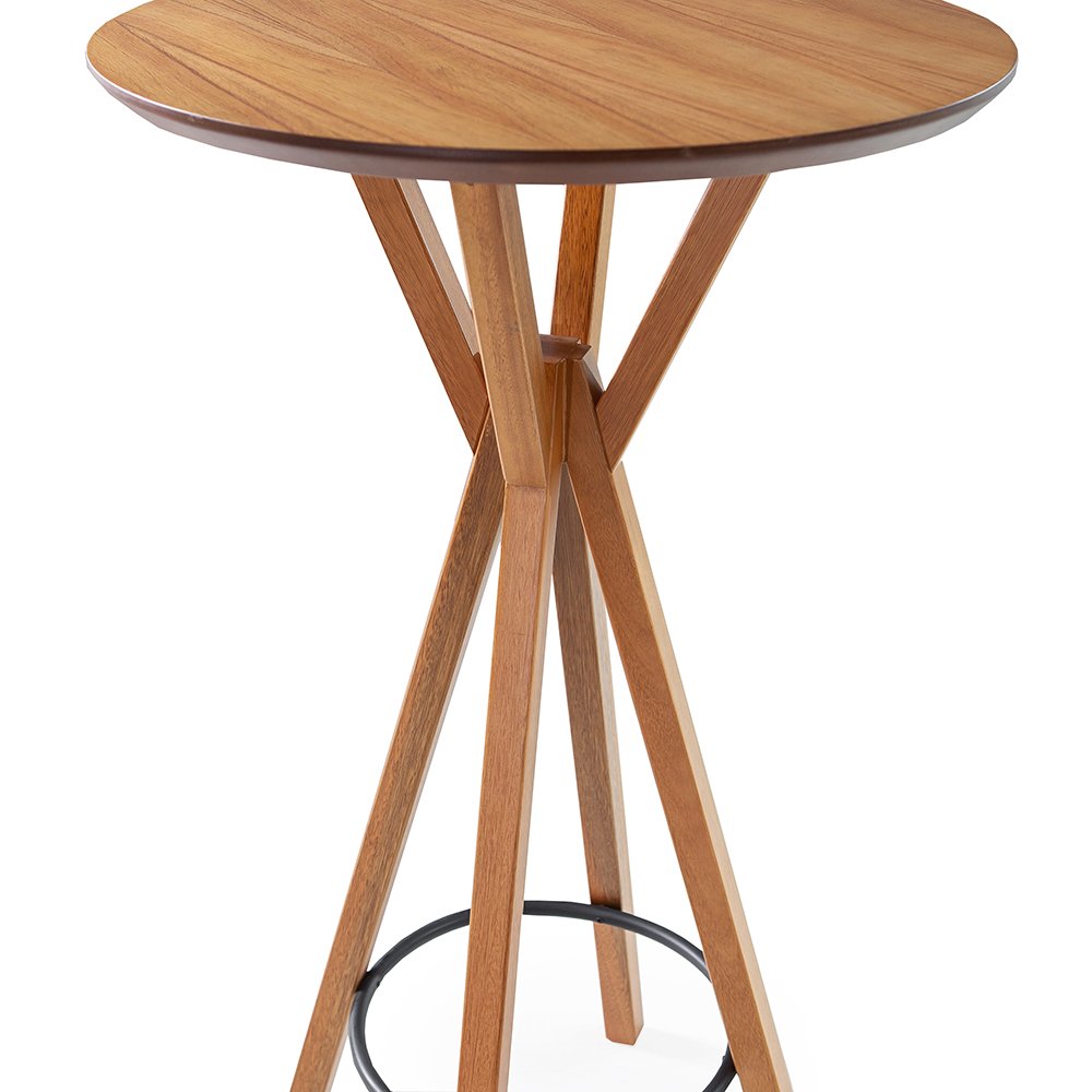 Mesa Bistrô Roma na cor Mel