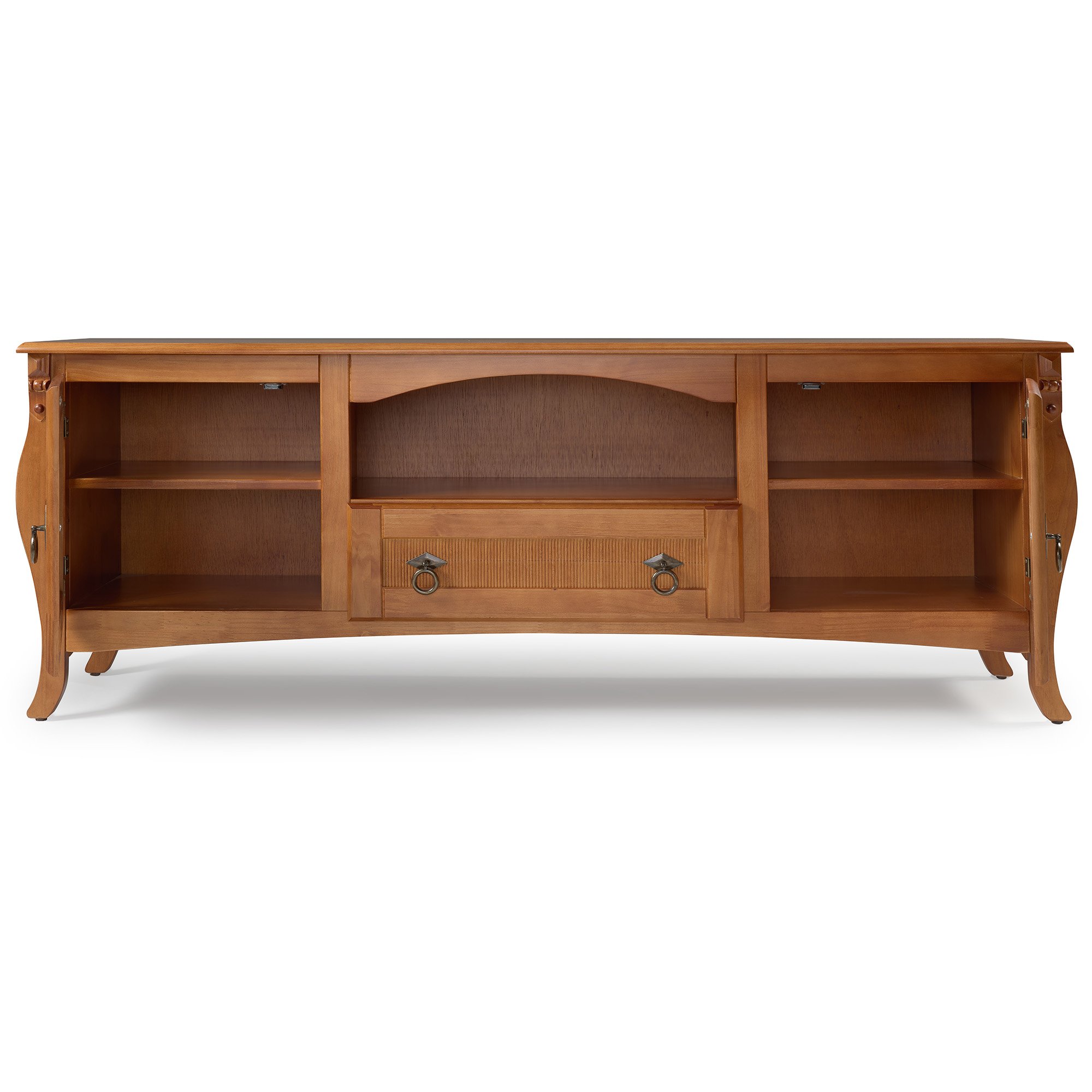 Rack Marselha em Madeira Maciça de Pinus Cor Pinhão 3008P