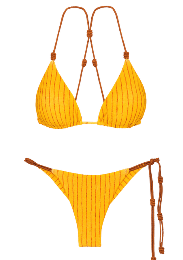 BIQUINI TOP E CALCINHA GWEN PERI MUSTARD VIX