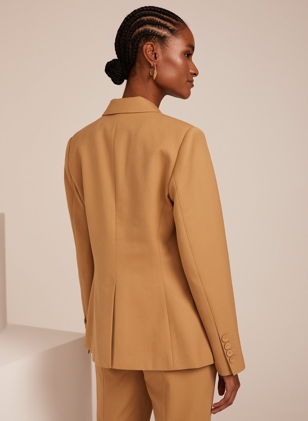 BLAZER E CALÇA SKNNY STELLA LE LIS BLANC BEGE