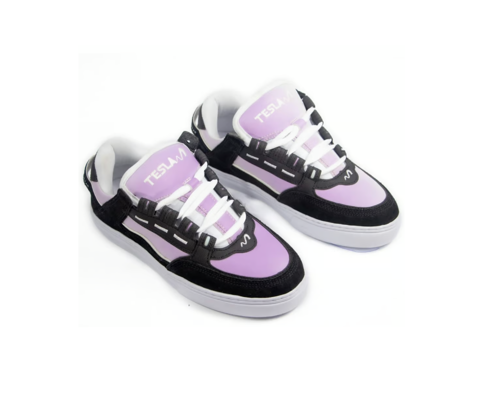 Tênis Tesla Coil Black White UV Rosa