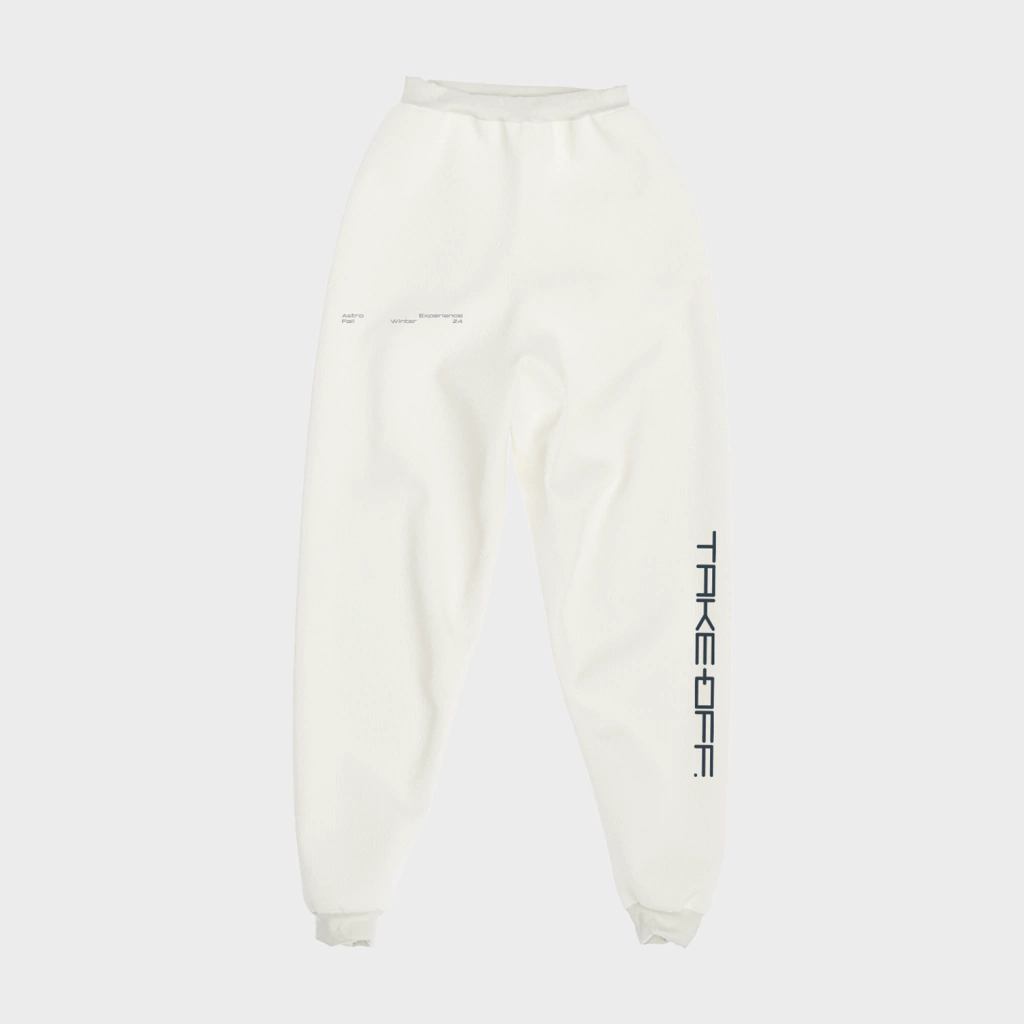 Calça Moletom Take-Off Eclipse Off White Calça Moletom Take-Off Eclipse Off White