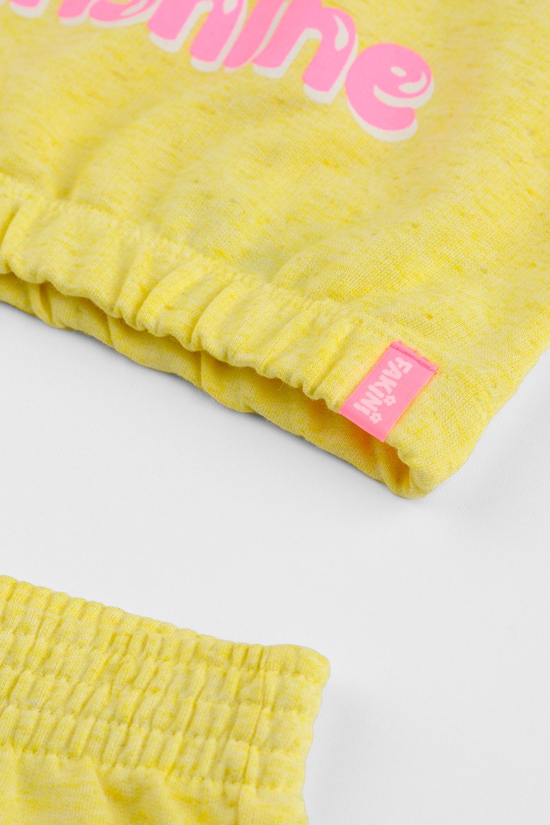 Conjunto Fakini Infantil Menina Sunshine Amarelo