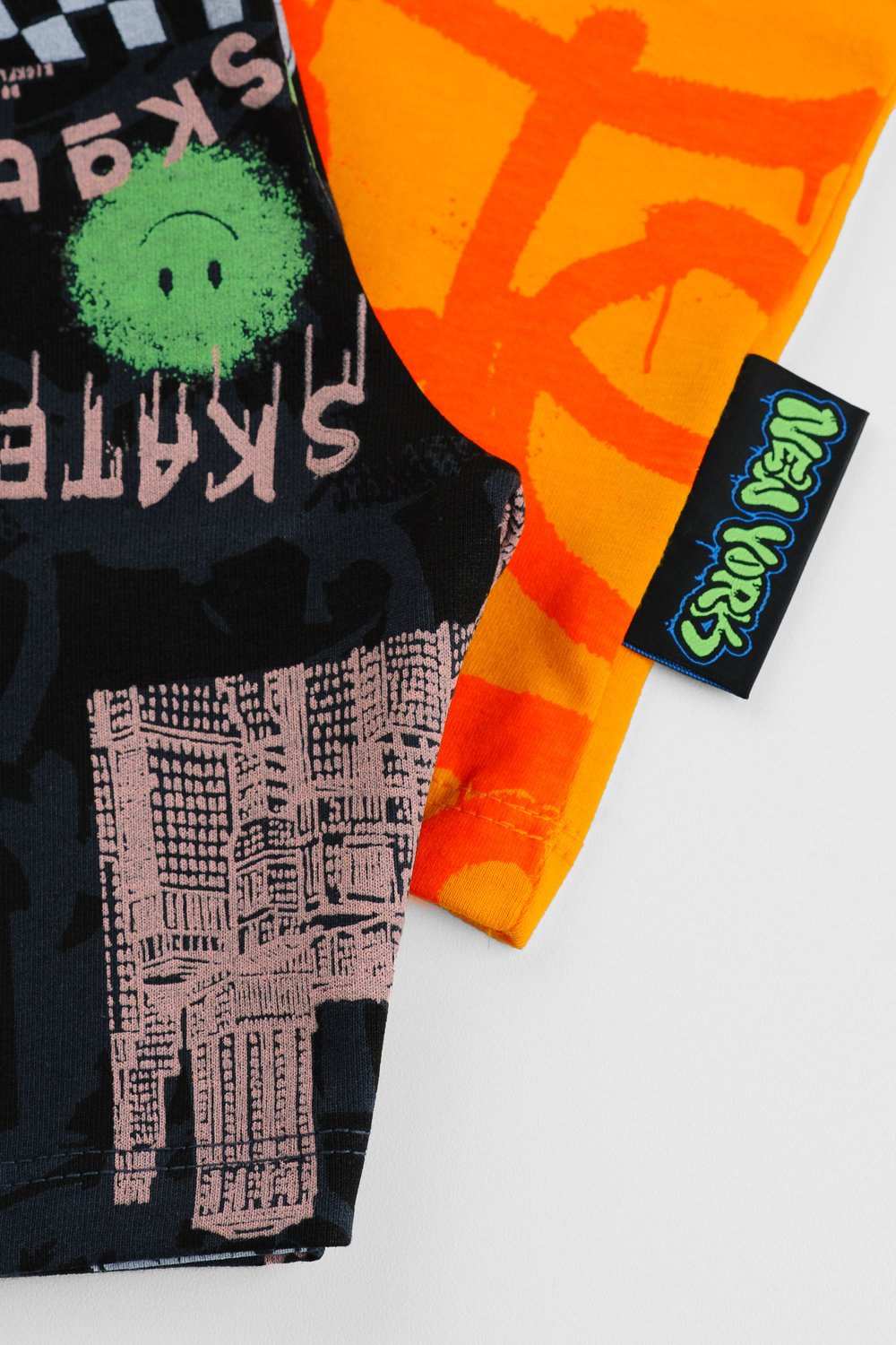 Conjunto Fakini Infantil Menino Skate All Day Laranja