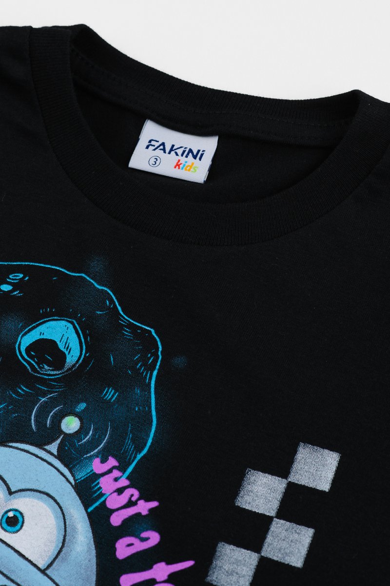 Conjunto Fakini Infantil Menino Crazy Trip Preto