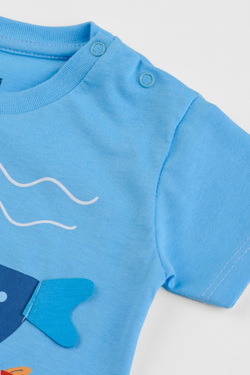 Conjunto Fakini Bebê Menino Deep Ocean Azul