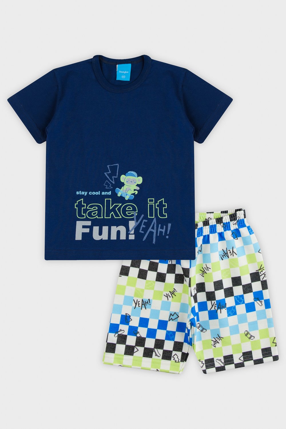 Conjunto Kamylus Infantil Menino Take it Fun Marinho