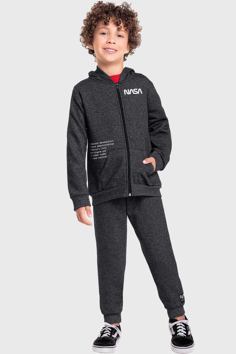 Conjunto Moletom Infantil Menino NASA Fakini