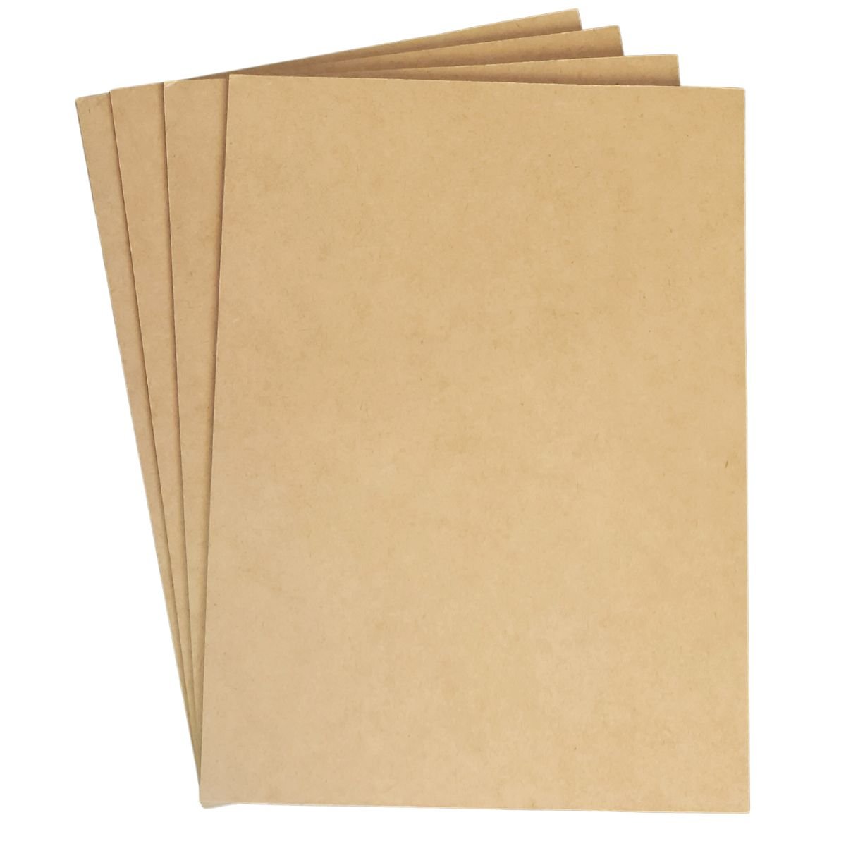 Placa Chapa Mdf Cru 20x28 A4 3mm Quadros Artesanato - 50 Un.