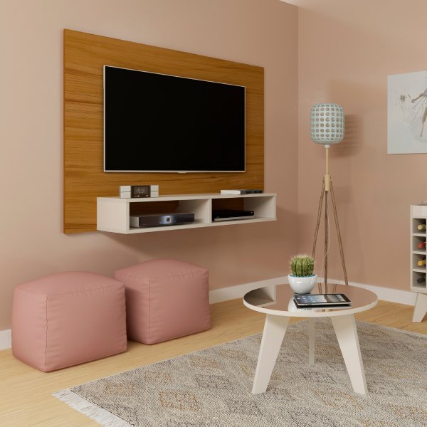 Painel para TV 50 Flash com Nicho - Pinho