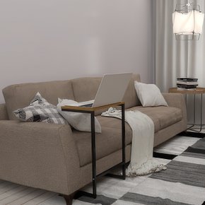 Mesa Lateral de Apoio para Notebook Delin - Corazzi/Preto