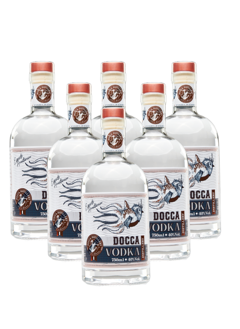 PACK 06 UNIDADES VODKA DOCCA 750ML