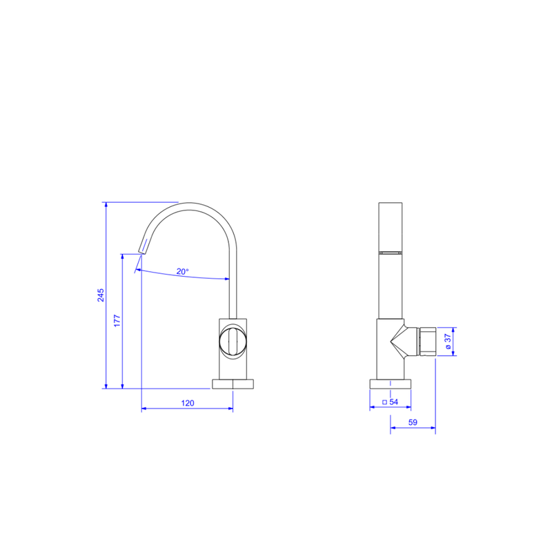 Torneira Lavatório Bancada Bica Alta Deca Polo 1198 - Cromado