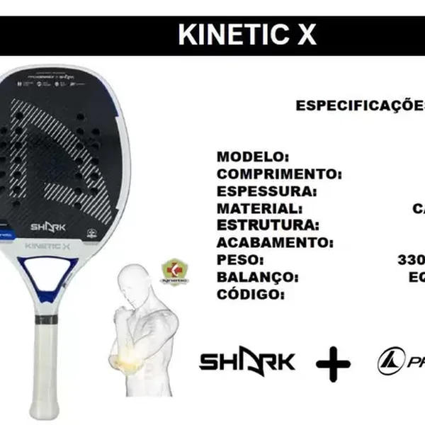 Raquete de Beach tennis Shark Kinetic X 2024
