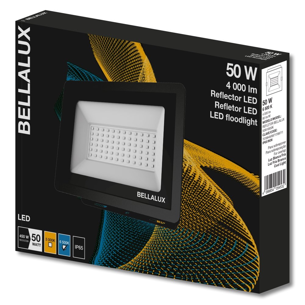 Refletor LED 50W 6500k Bellalux 50W Bivolt 6500K