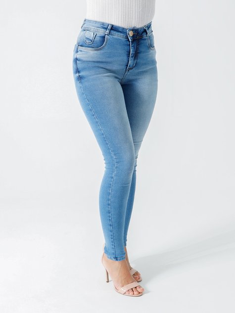 CALÇA CIGARRETI FEMININA JEANS