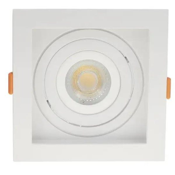 Spot Flea Embutir Recuado PAR20 Direcionável Quadrado Branco