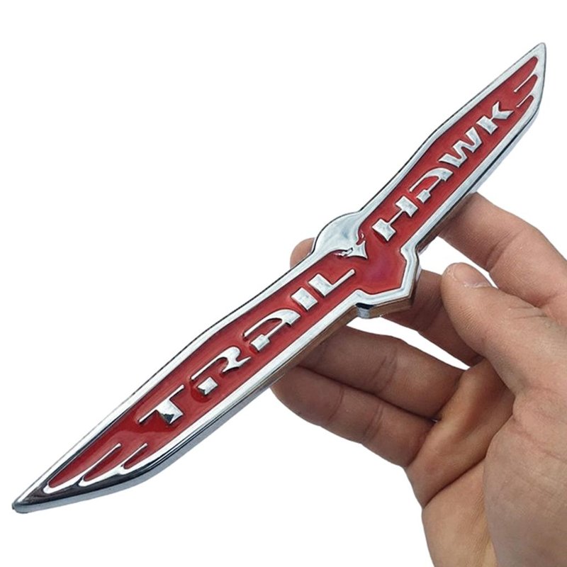 Emblema Trail Hawk Jeep Vermelho