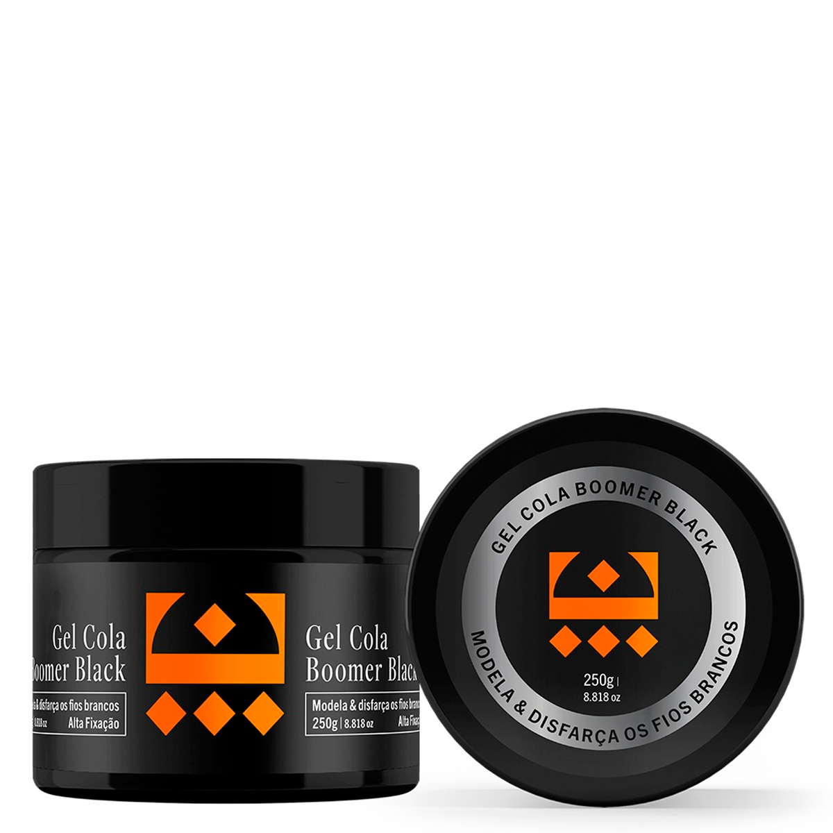 Gel Cola para Cabelo Boomer Black Embaixador 250g