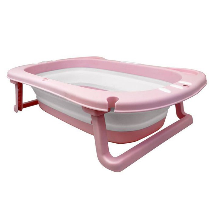 Banheira Portátil e Dobrável Clingo (0-24M) Rosa