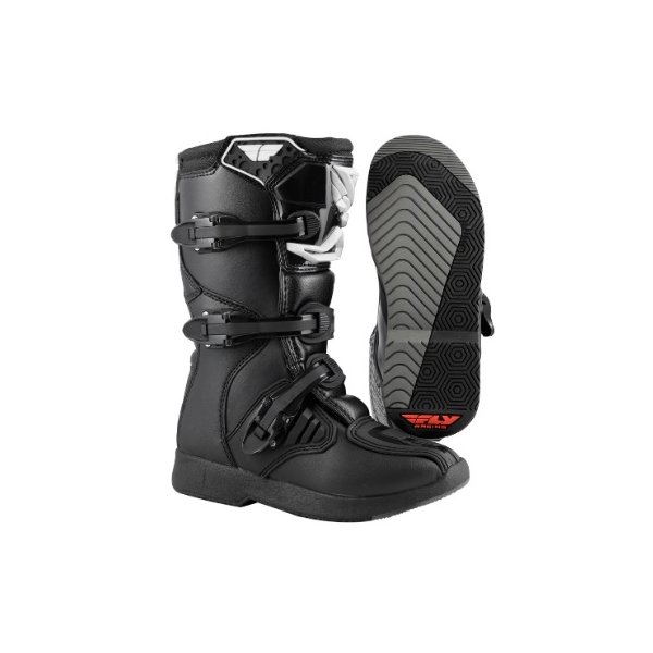 Bota Infantil FLY Racing Maverick Juvenil - Cor Preto