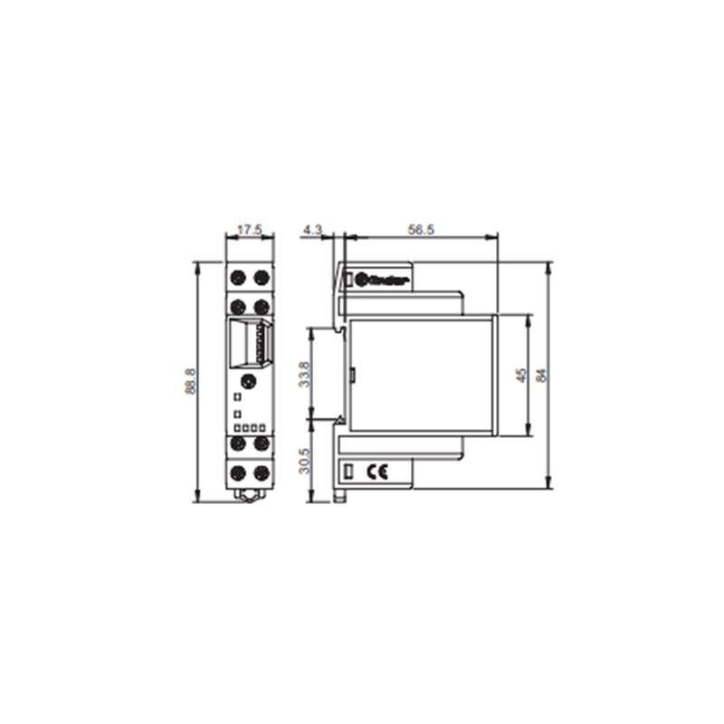 Temporizador Modular Série 81 16A Finder