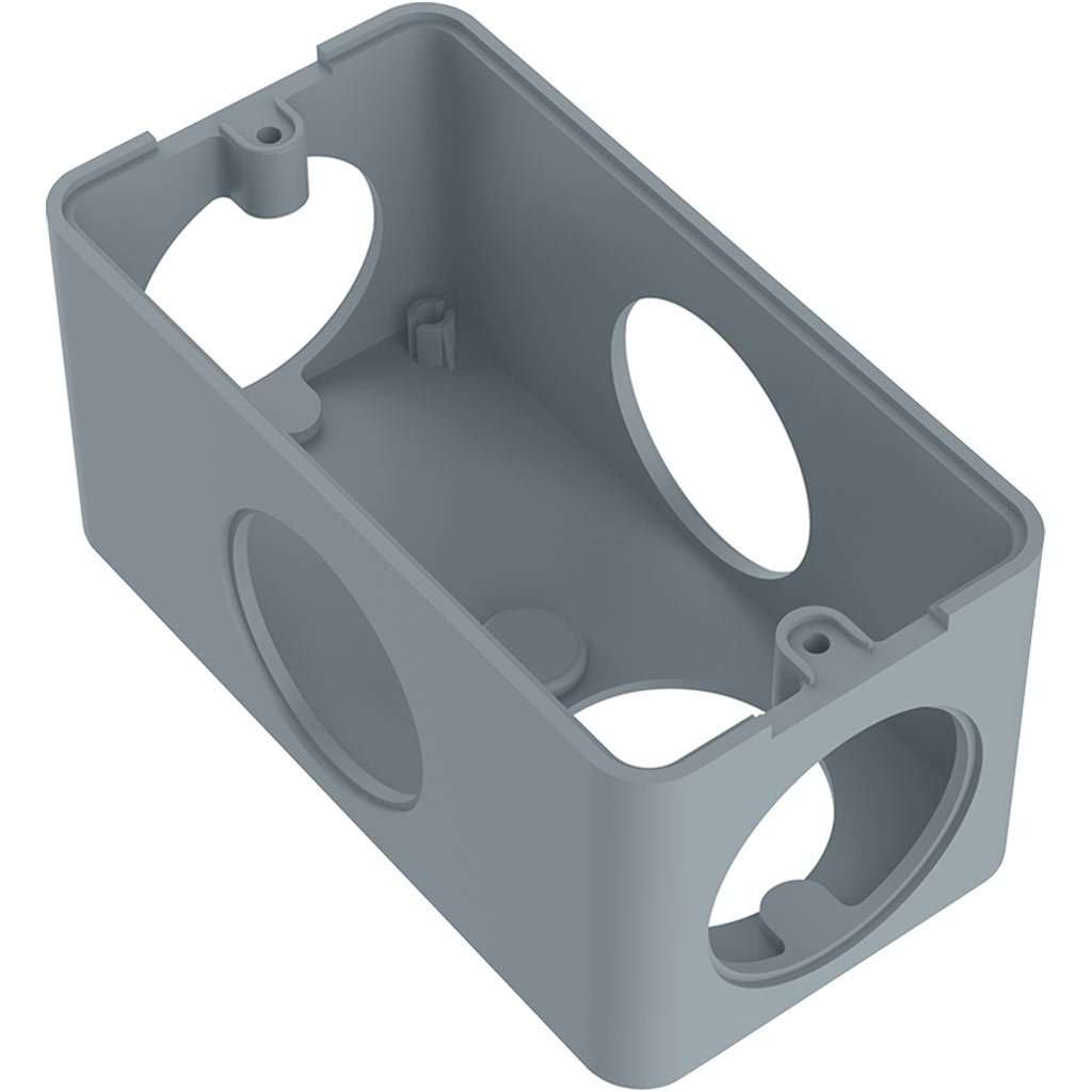 Kit Condulete X Múltiplo 1/2 3/4 Polegada PVC Cinza C/10 Unidades