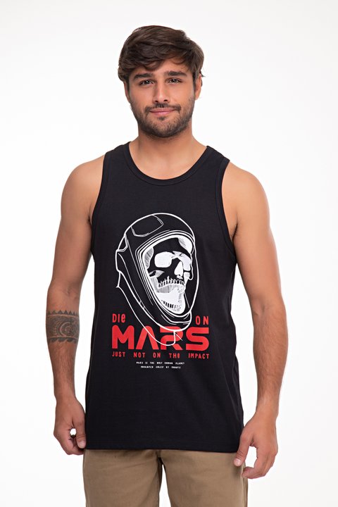 Regata Skull Mars - Preta Regata Skull Mars - Preta
