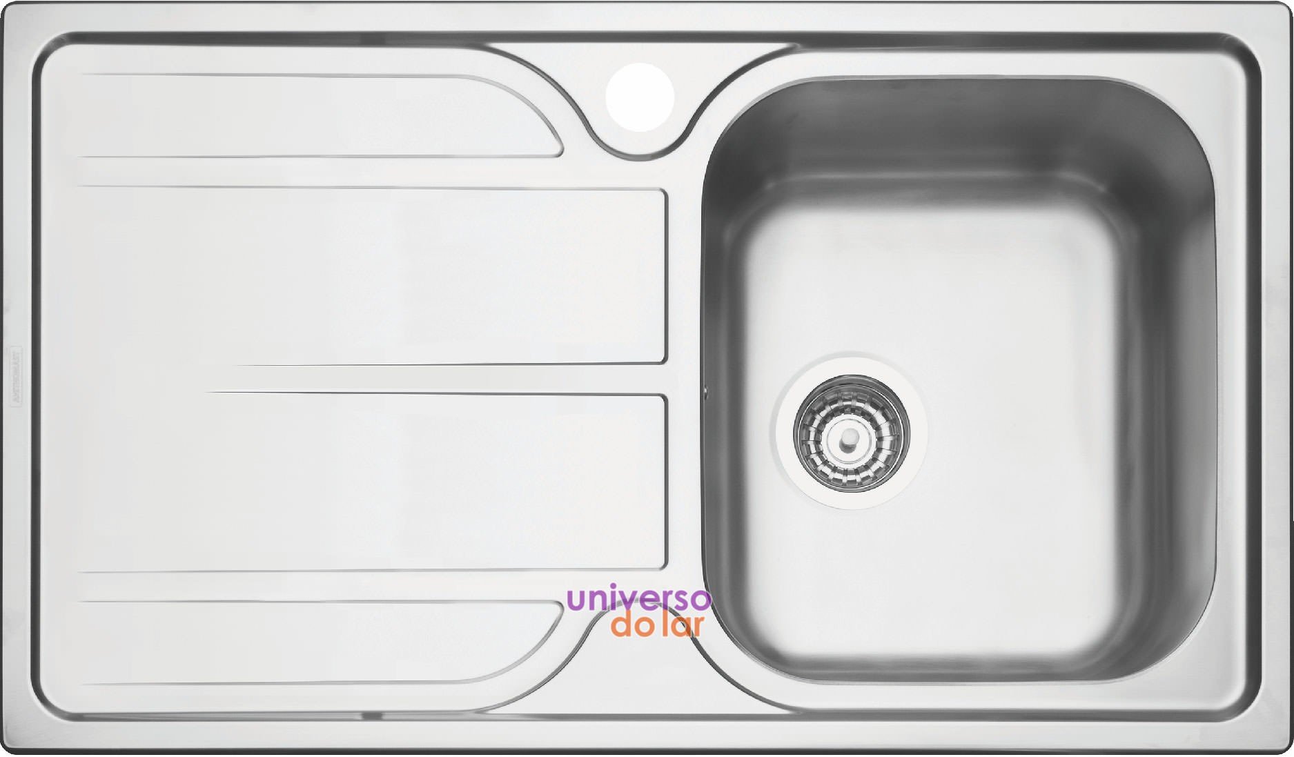 Cuba Sobrepor Tramontina Marea v34 CD Acabamento Acetinado 86x50cm ...