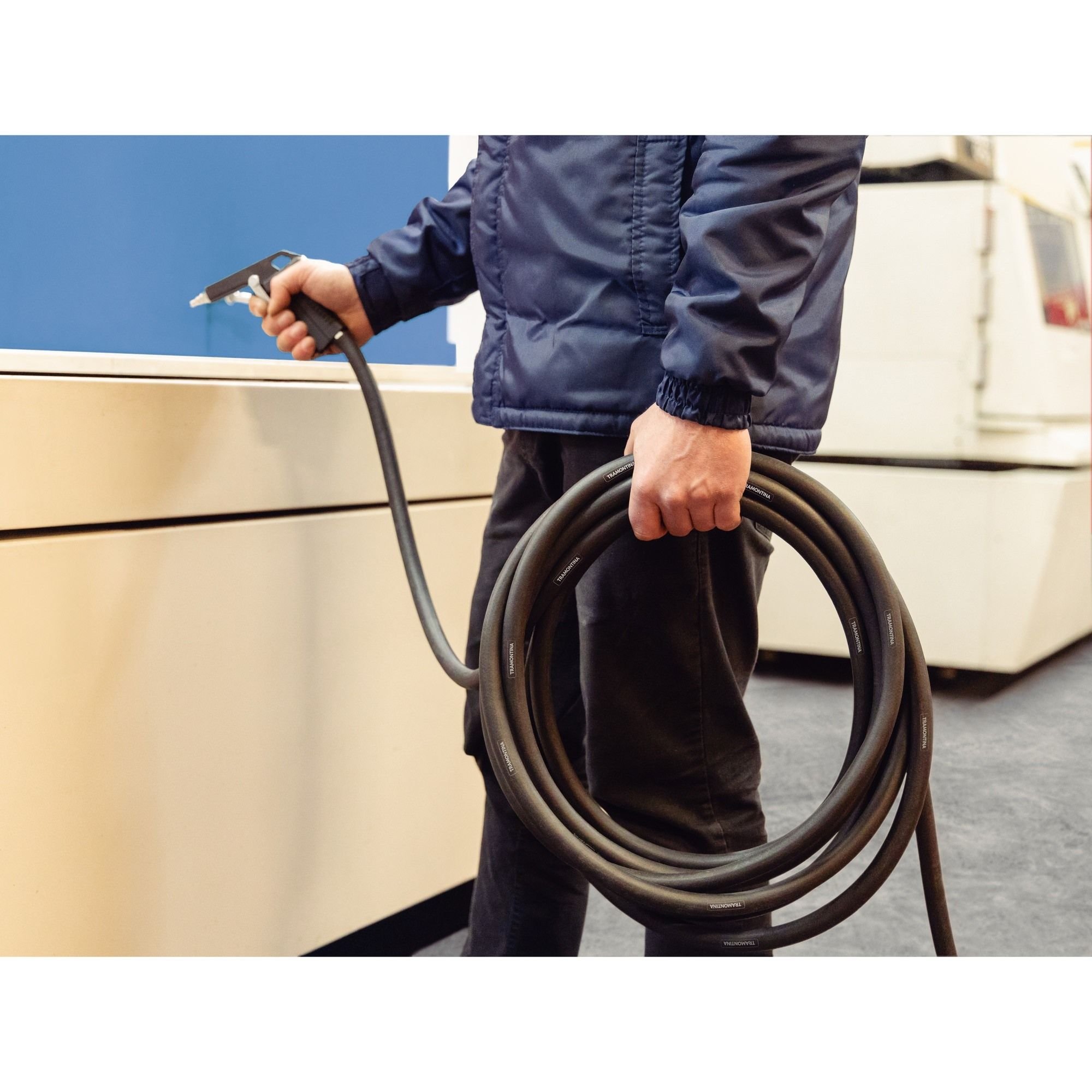 Mangueira Hidro Ar 300 psi Tramontina para Água/Ar PVC Flexível 1/4pol ...