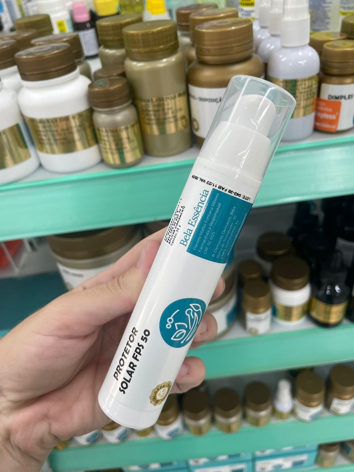 Protetor Solar com Ácido Hialurônico fator 50 - 50g