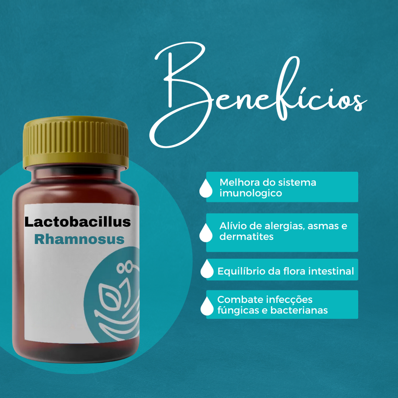 Lactobacillus Rhamnosus 1 bilhão de UFC 60 Cápsulas