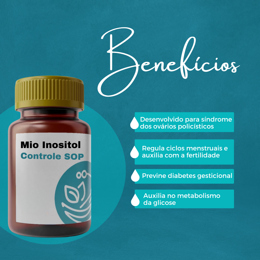 MIO INOSITOLCONTROLE DO SOP 500MG COM 60 CÁPSULAS - Ovário policístico