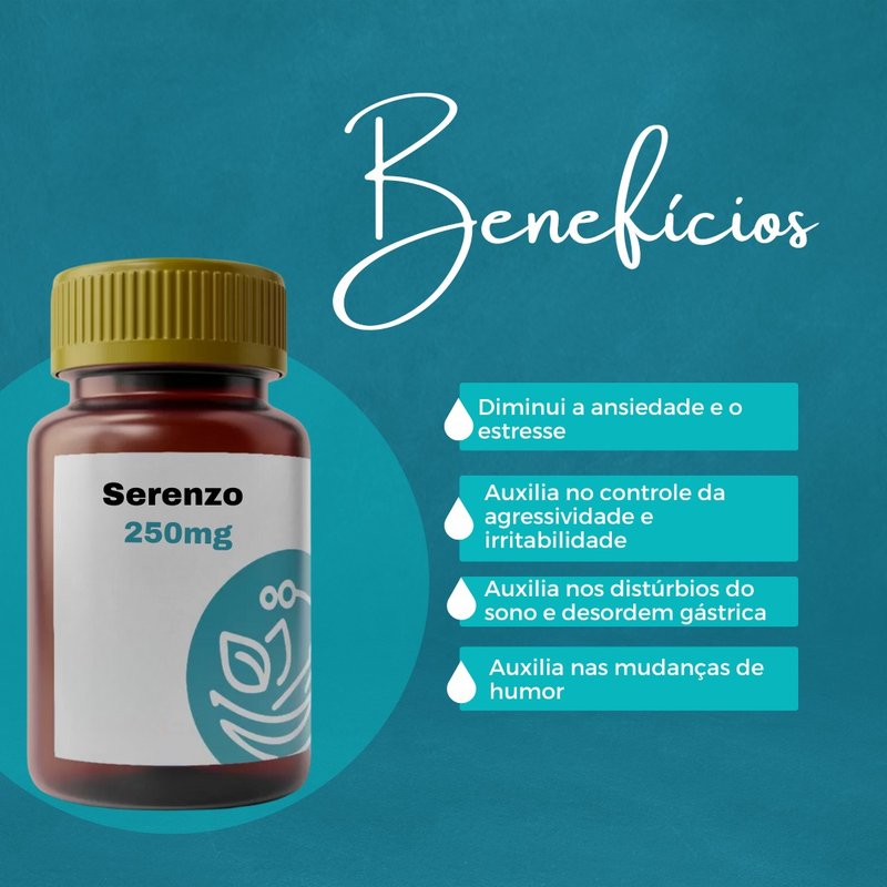 Serenzo 250mg com 60 cápsulas