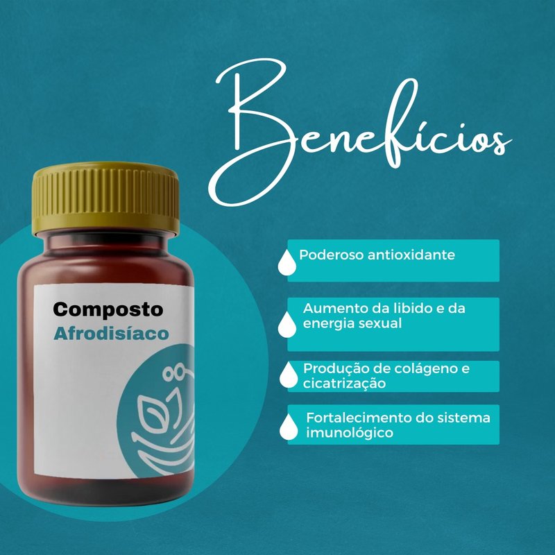 COMPOSTO AFRODISÍACO PARA O CASAL COM 30 CÁPSULAS CADA