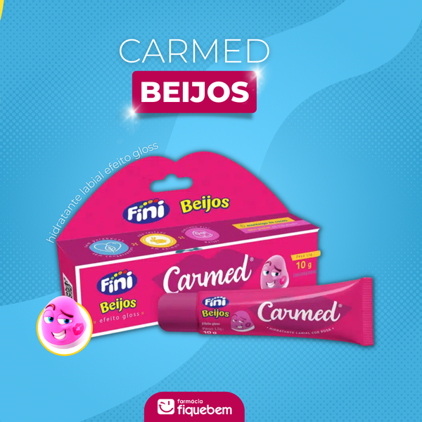 Carmed Fini Beijos Hidratante Labial Cor Rosa 10g
