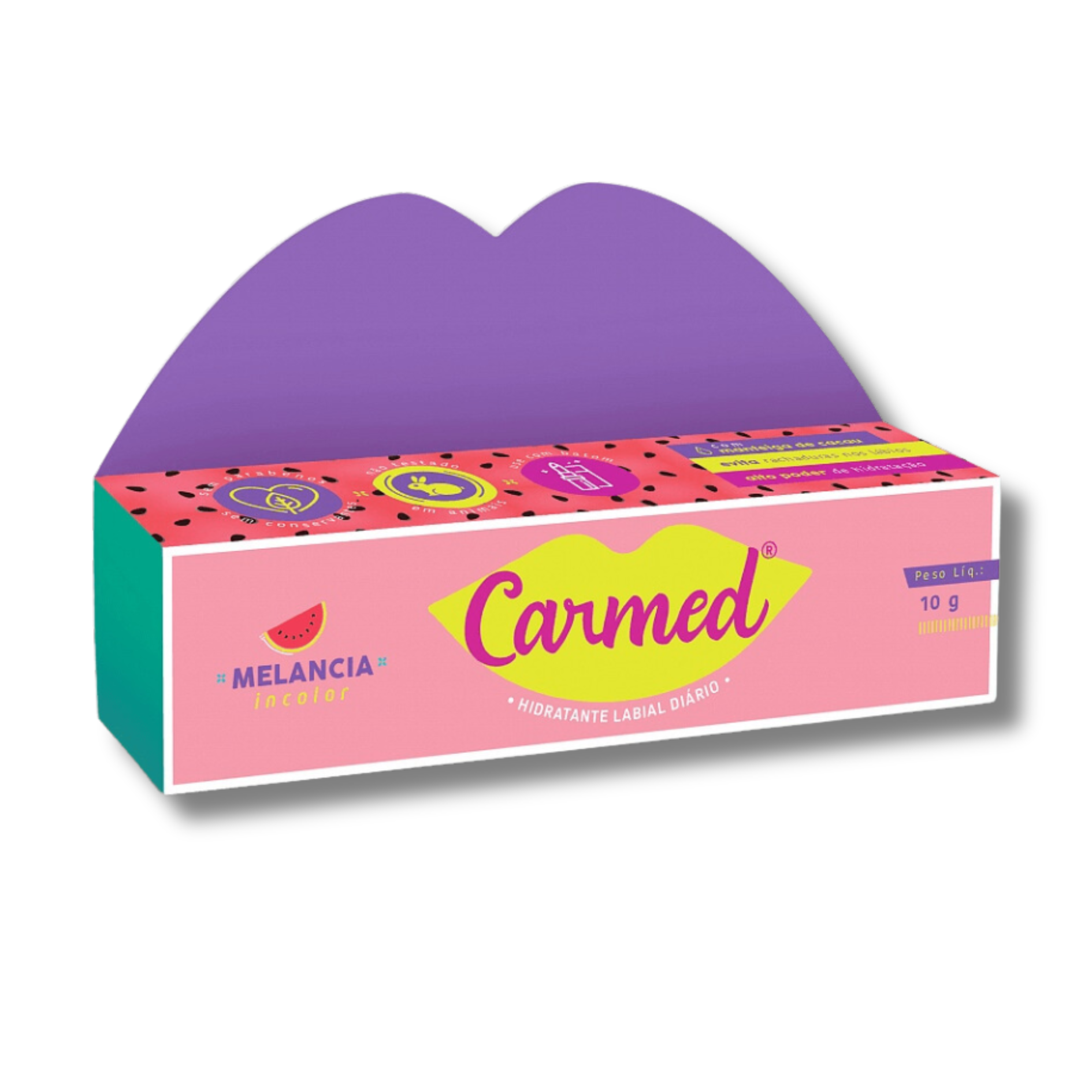 Carmed Melancia Hidratante Labial Incolor 10g