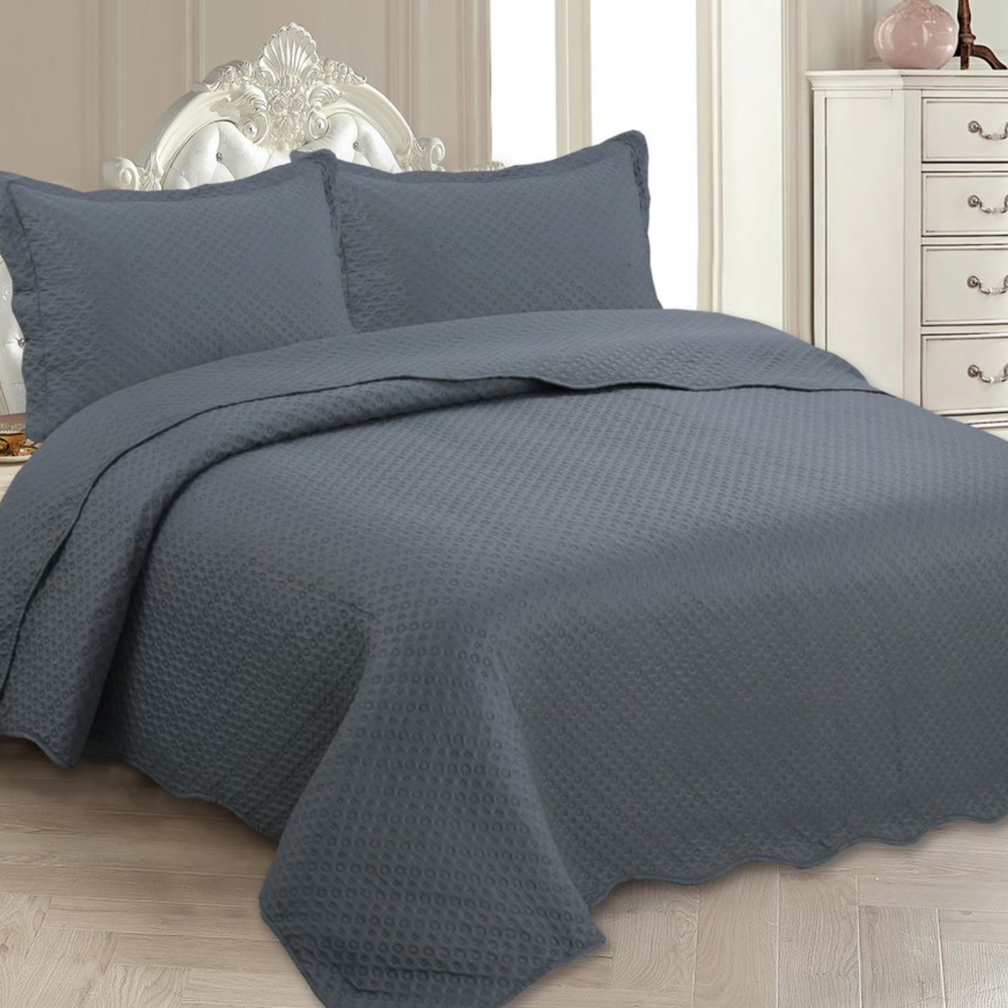 Kit Cobre Leito 2 peças Solteiro Matelassê Rozac - Classic