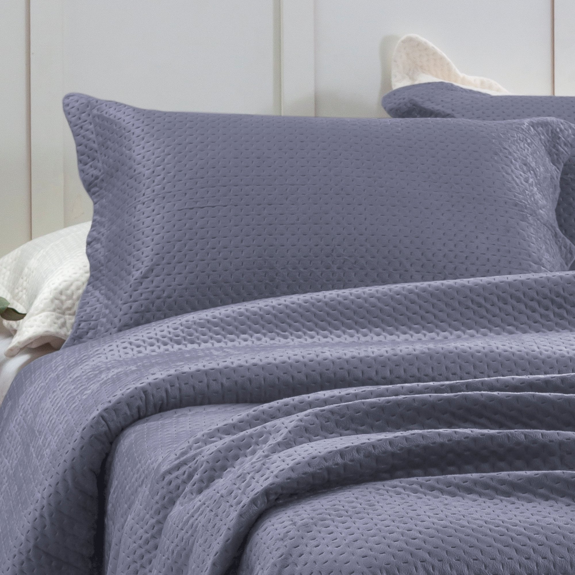 Kit Cobre Leito 3 peças Queen Aveludado Rozac - Bloom