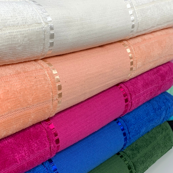 Jogo de Toalhas 2 peças Aveludada Ponto Russo - 380g/m² - Athelier ...