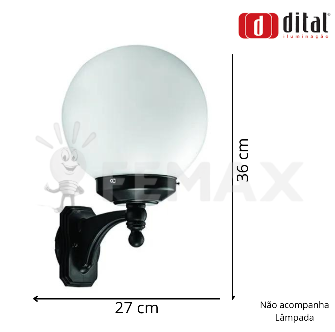 Arandela Injet 567 c/ Globo - Dital