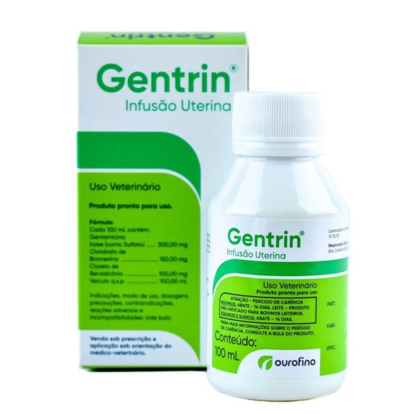 OFERTA Antisséptico Gentrin Infusão Uterina 100ML
