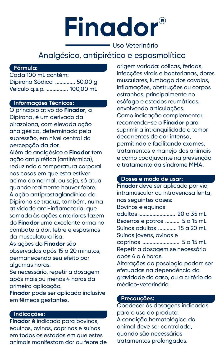 Analgésico Finador 50ML