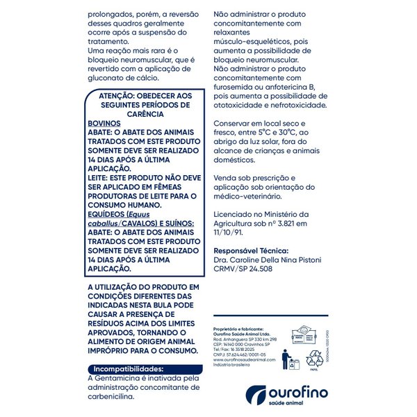 OFERTA Antisséptico Gentrin Infusão Uterina 100ML