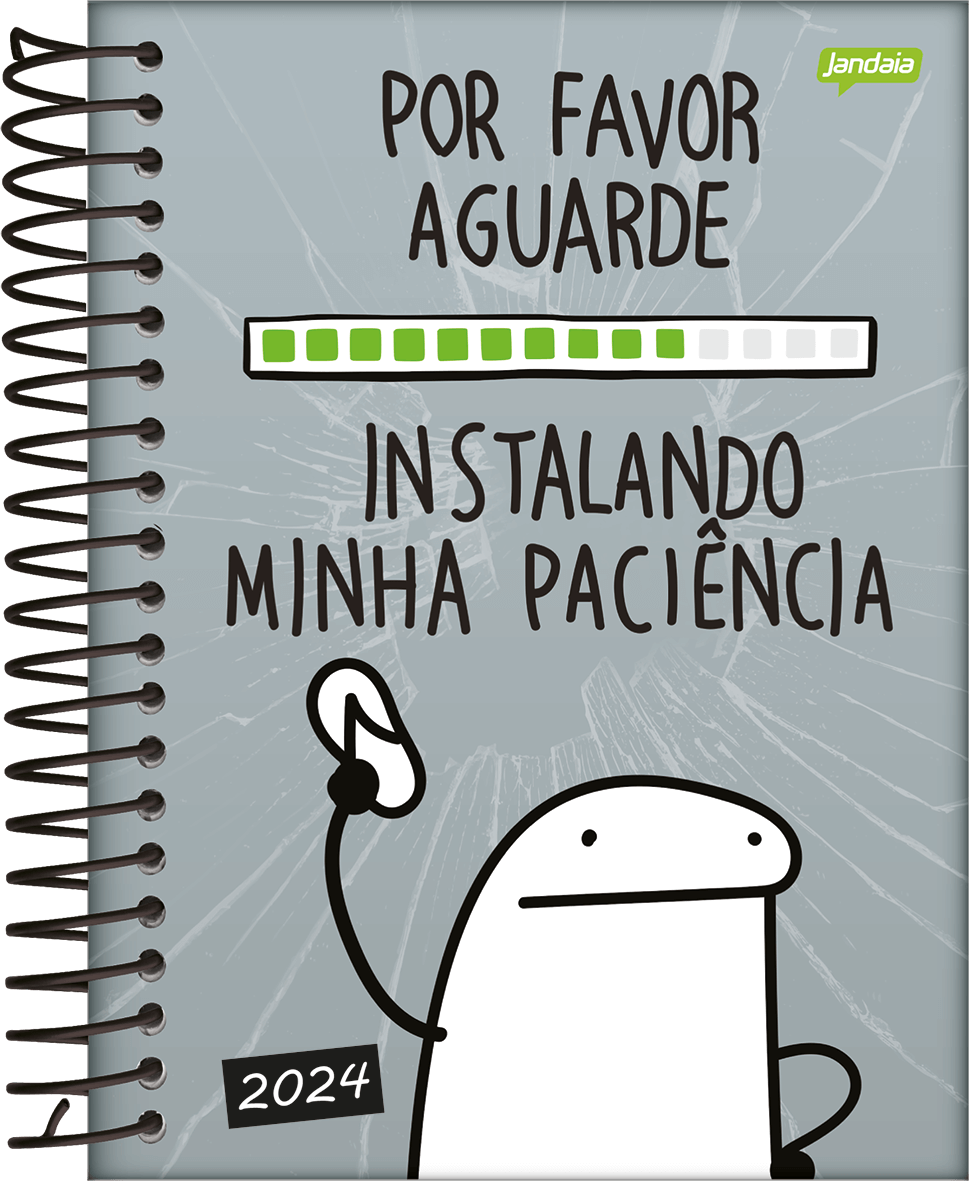 Agenda Espiral Diária 13,3 x 17,8 FLORK 2024 - Frame Papelaria