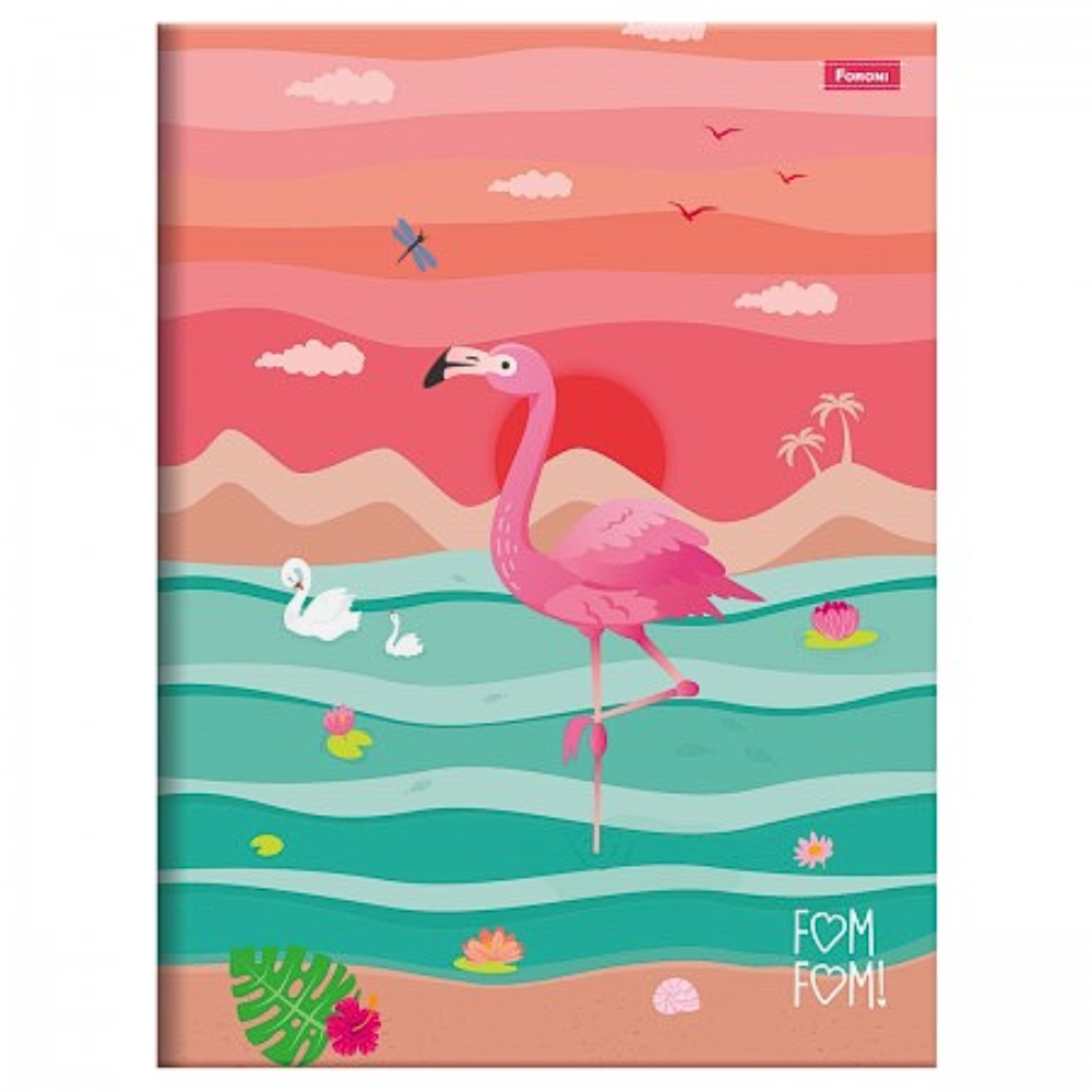 Caderno Brochura Capa Dura Universitário Fom Fom 80 Folhas FORONI ...