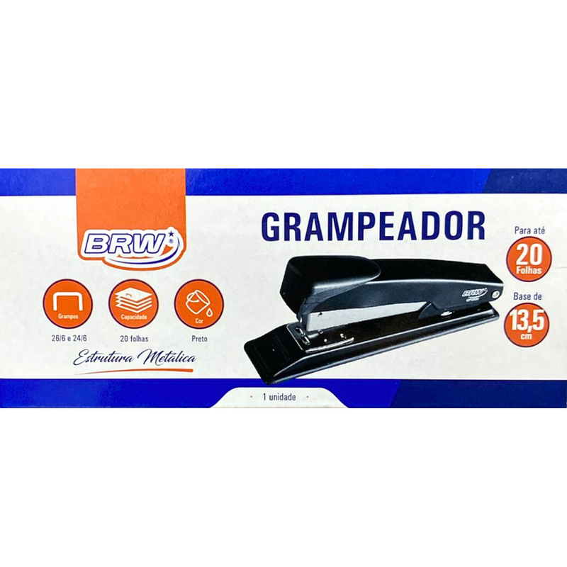 Grampeador Médio 13,5cm GP2000 BRW - Frame Papelaria