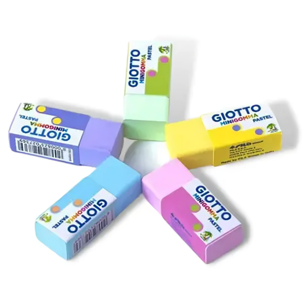 Borracha Tom Pastel Minigomma GIOTTO - Rosa - Frame Papelaria